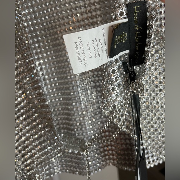 House of Harlow 1960 | Tops | House Of Harlow 96 Nwt Silver Mesh ...